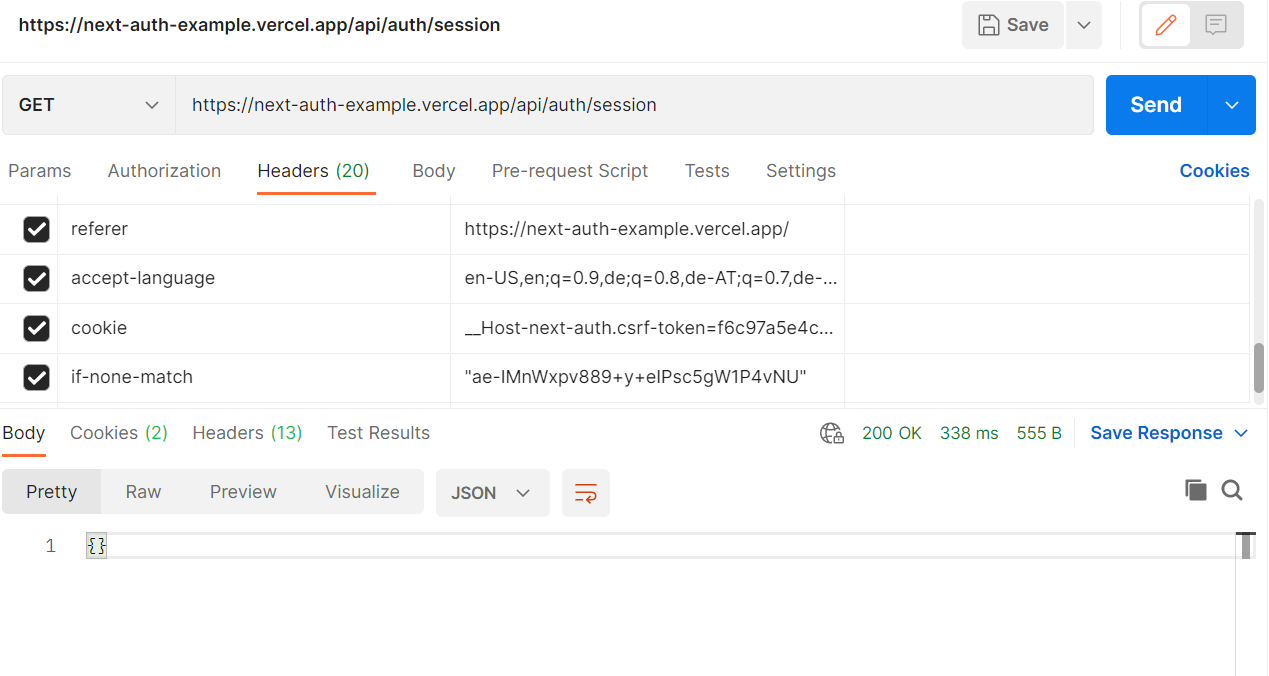 200 OK Response on invalid SessionToken · Issue #4188 · nextauthjs/next-auth · GitHub