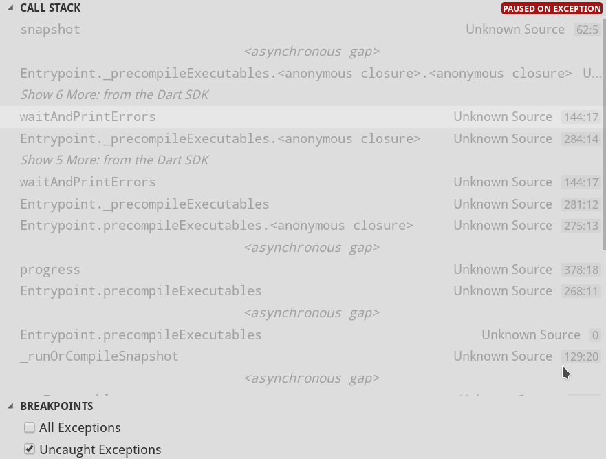 Vm App Debugging Broken · Issue 1322 · Dart Codedart Code · Github 
