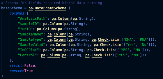 Validate function run on DataFrameSchema with lazy=True doesn't report all error schema ...