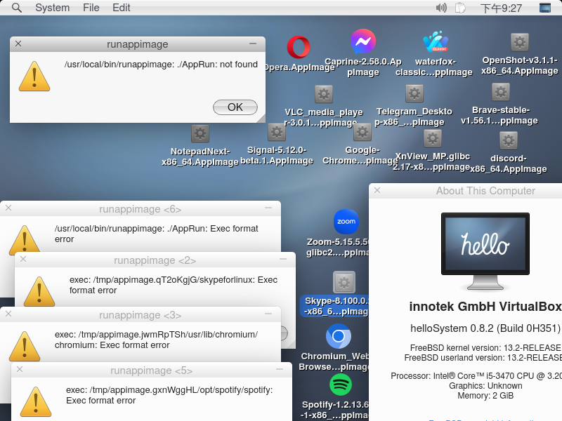 Fix Appimage unable to start issue · Issue #242 · helloSystem/ISO · GitHub