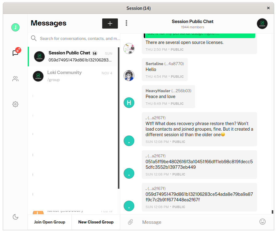 Session breaks message history order when loading older open group messages · Issue #894 ...