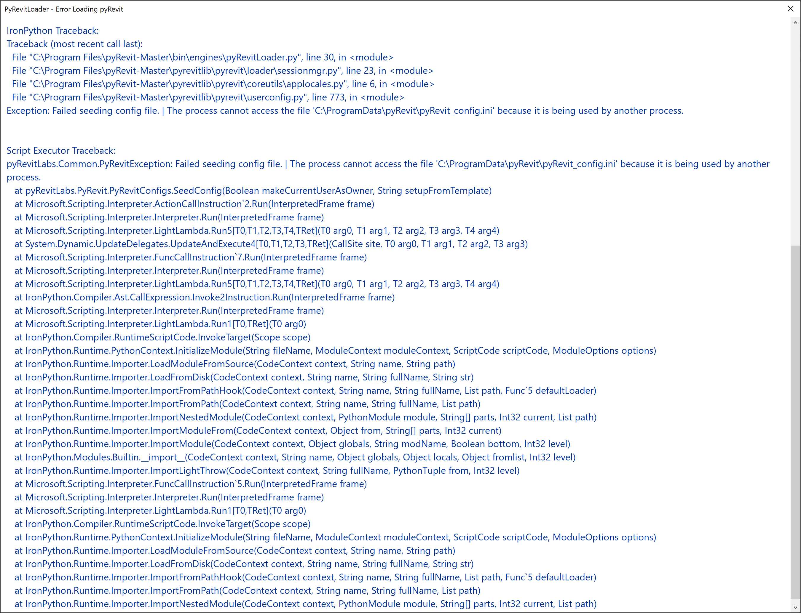 PyRevit it doesn’t load correctly after installing · Issue #1285 · pyrevitlabs/pyRevit · GitHub