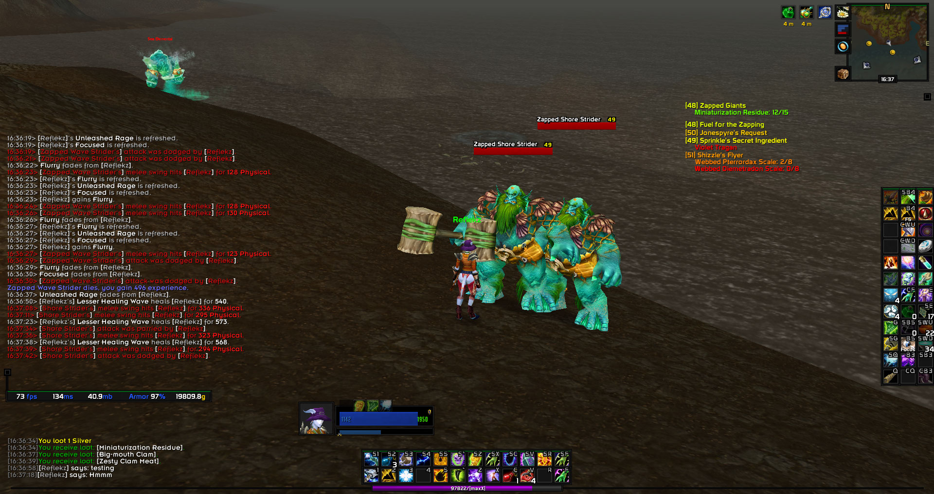 [Quest/NPC] Zapped Giants / Deep,Wave,Shore Strider · Issue #1074 ...