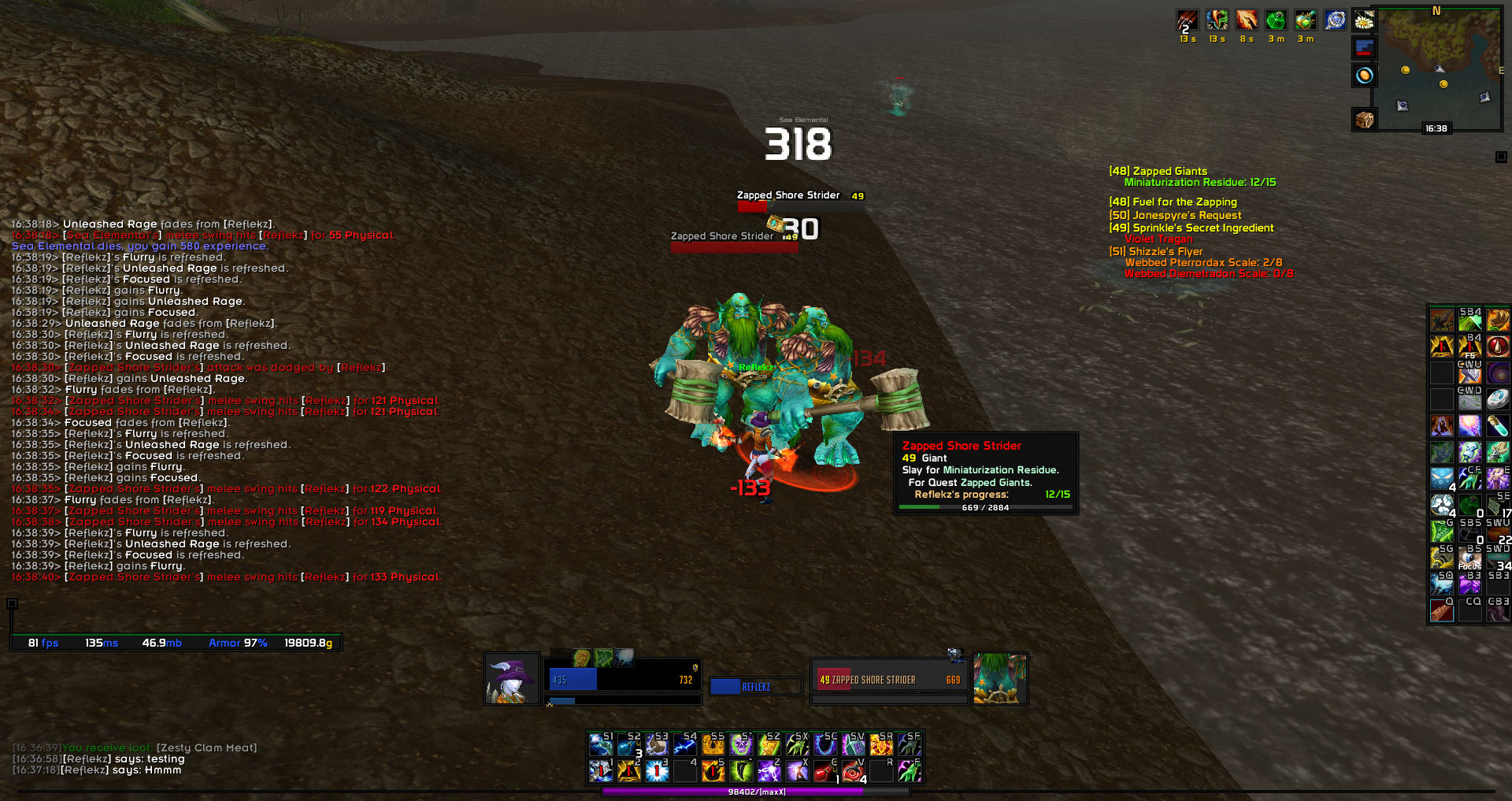 [Quest/NPC] Zapped Giants / Deep,Wave,Shore Strider · Issue #1074 ...
