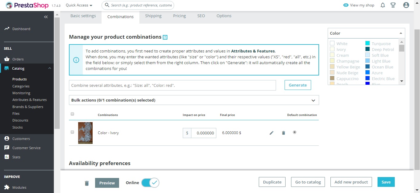Faceted search filter by the attribute doesn't works · Issue #11609 · PrestaShop/PrestaShop · GitHub