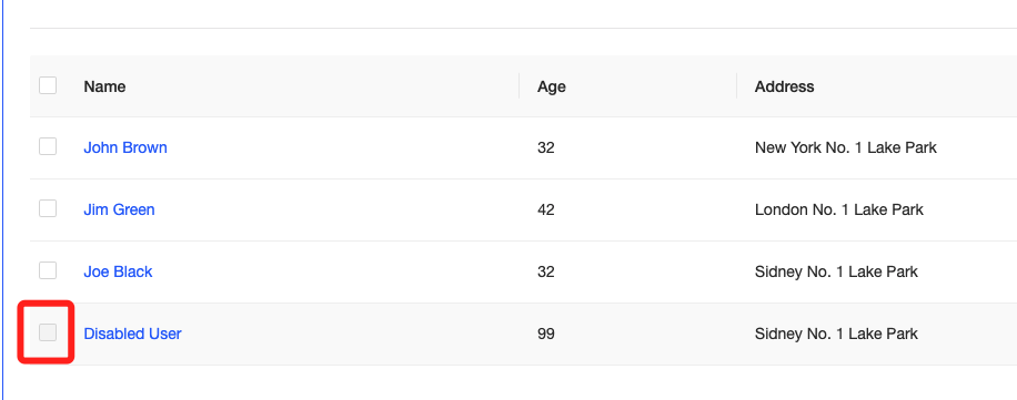 表格行选择功能希望支持禁用 · Issue #203 · jd-opensource/drip-table · GitHub