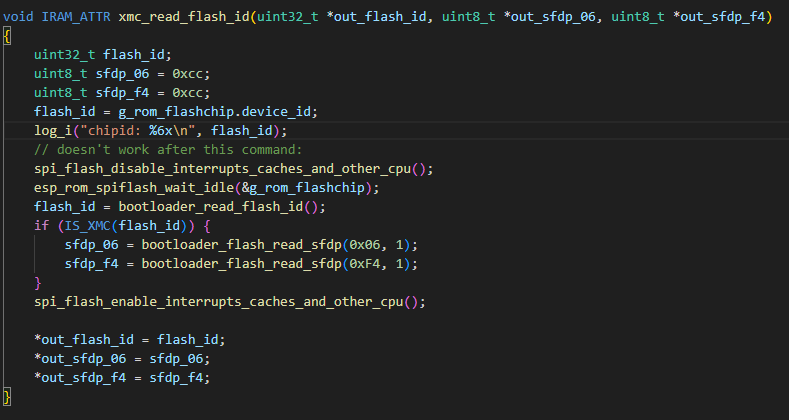 lock_sr: Cannot get proper flash_id in xmc_read_flash_id() (IDFGH-10714) · Issue #5 · espressif ...