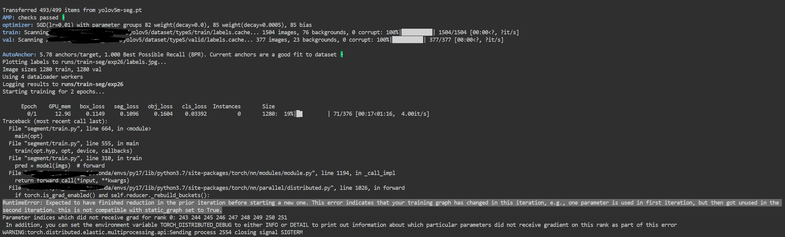 Turn Off Mosaic But Ddp Not Work · Issue 11587 · Ultralyticsyolov5 · Github