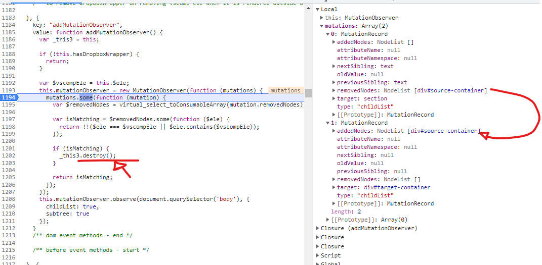 MutationObserver destroys VirtualSelect element when moving it in the DOM · Issue #190 · sa-si ...