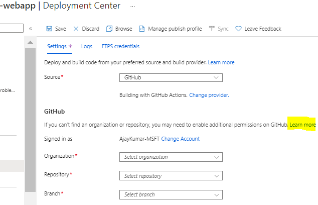 Azure Deployment Link · Issue #75070 · MicrosoftDocs/azure-docs · GitHub