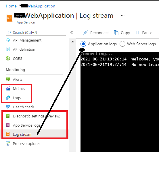 Query System Diagnostics Trace Traceerror Hello World Not Viewable In Appservice · Issue
