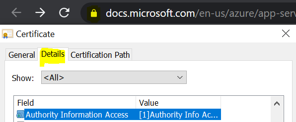 Is it possible to get intermediate certificates presented by the client ...