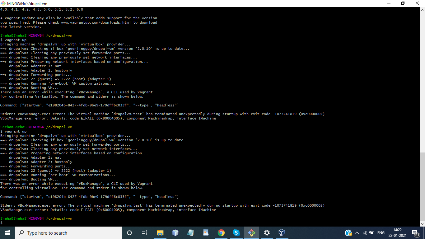 The virtual machine has terminated unexpectedly during startup · Issue #2135 · geerlingguy ...