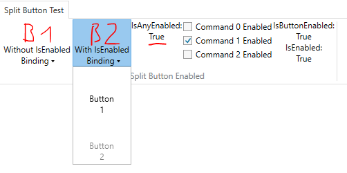 Disable SplitButton completly if command cannot execute · Issue #874 · fluentribbon/Fluent ...