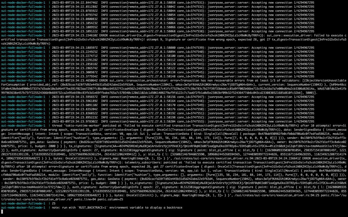 Node Crushing · Issue #9104 · MystenLabs/sui · GitHub