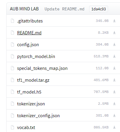 Downoald AraBERT models · Issue #101 · aub-mind/arabert · GitHub