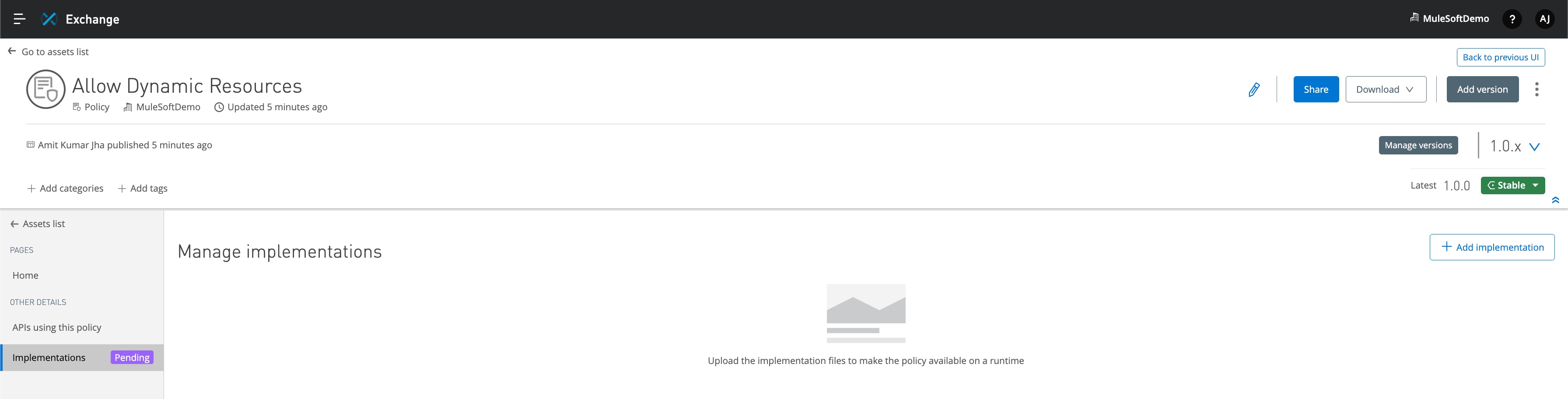 Github Mulesoft Catalyst Allow Dynamic Resources Custom Policy
