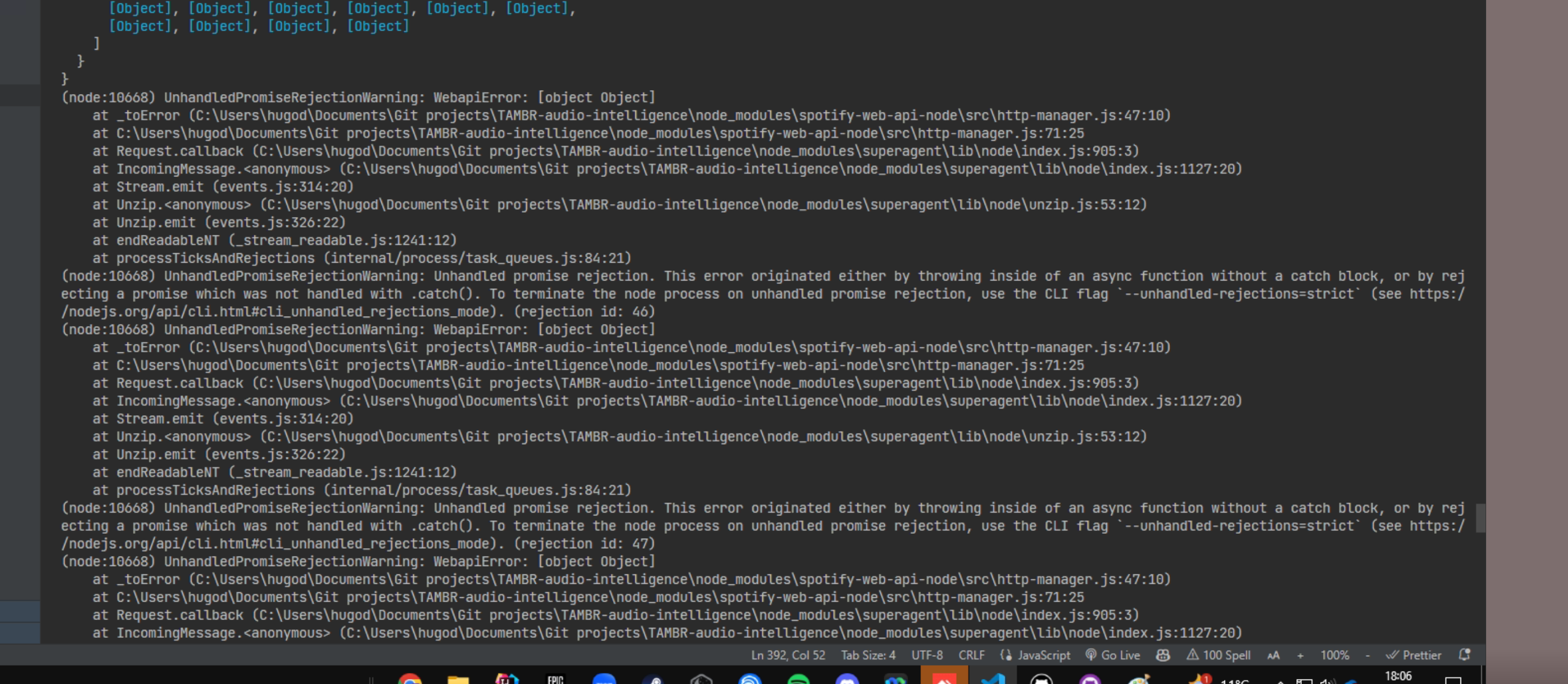 Server Error 500 · Issue #498 · thelinmichael/spotify-web-api-node · GitHub