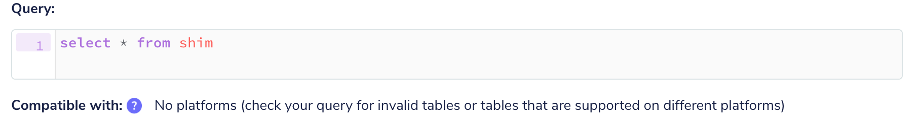 Add help text to query compatibility on the "Edit/new query" page ...