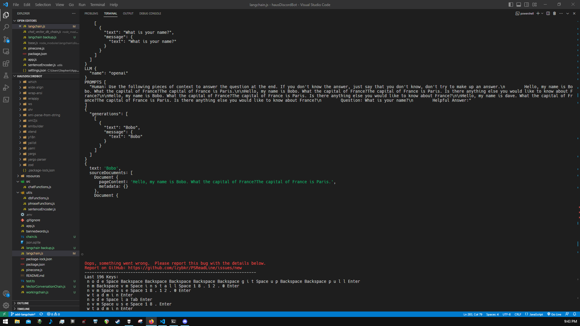Bug On Hitting Ctrl L To Clear Terminal · Issue 3626 · Powershell Psreadline · Github