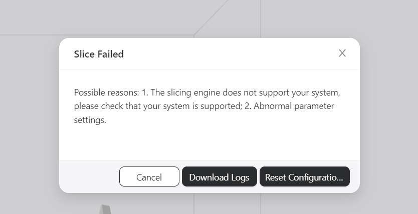 Bug: slicing failed on Linux (Luban v4.5.x) · Issue #1900 · Snapmaker/Luban · GitHub
