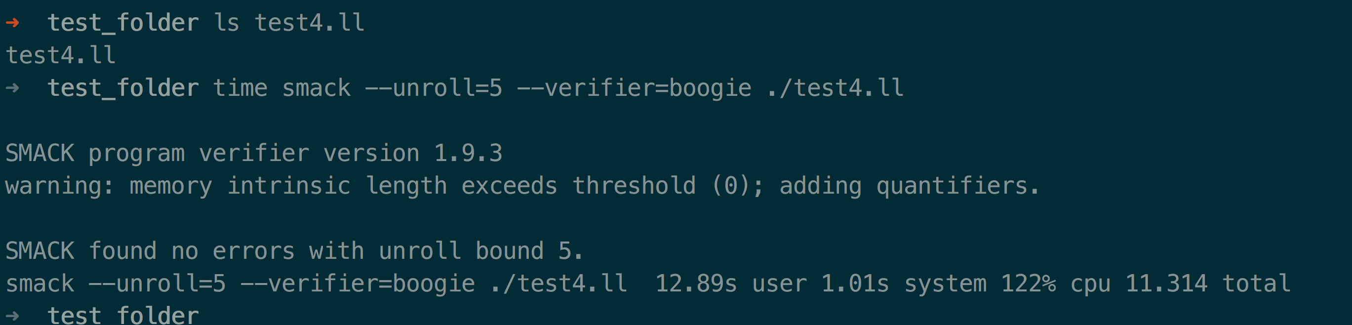 Corral backend is extremely slow, comparing with Boogie · Issue #425 · smackers/smack · GitHub