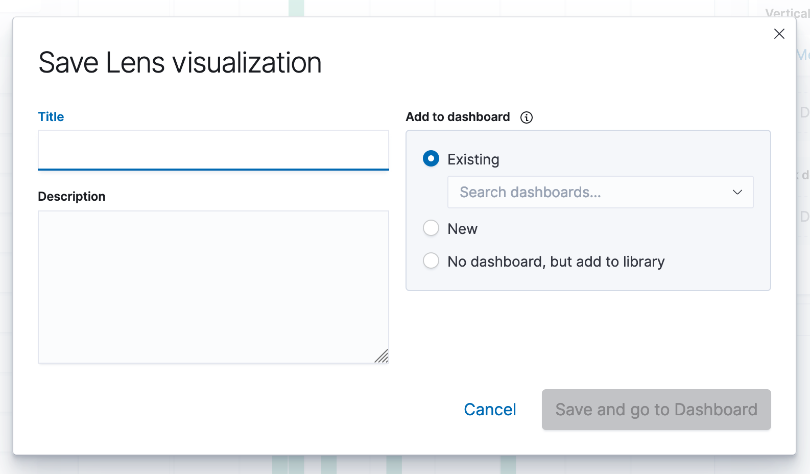 [Time to Visualize] Update save modal with discrete library option ...