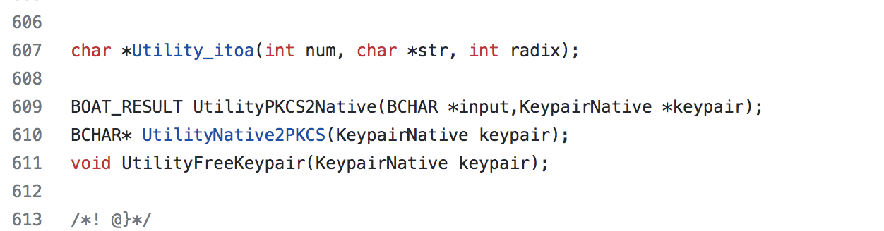 Some functions of utility lack annotation descriptions · Issue #937 · aitos-io/BoAT-X-Framework ...