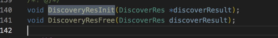 Functions "DiscoveryResInit" and "DiscoveryResFree" lack detailed comments and calling ...