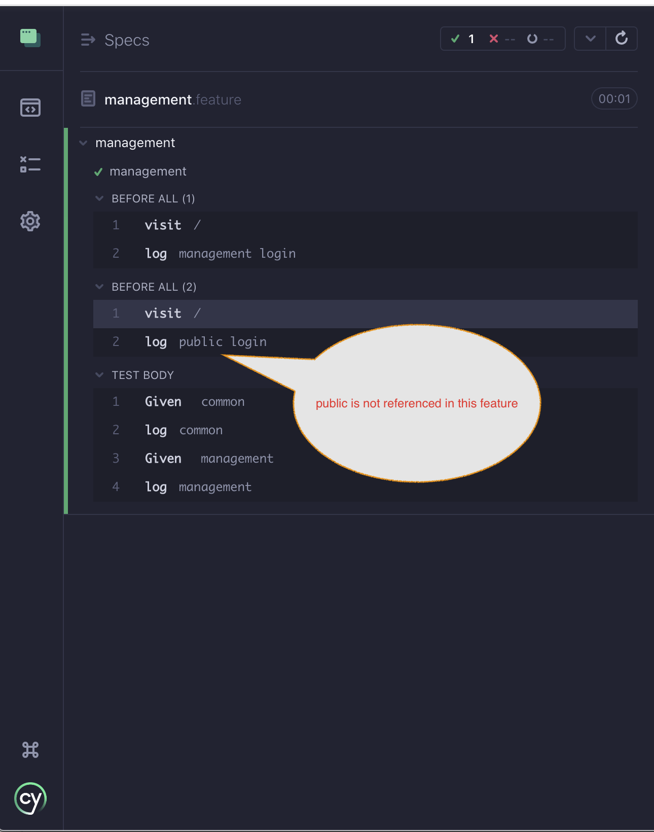 Hooks Run Even When They Are Not Associated With A Given Feature · Issue 753 · Badeball 