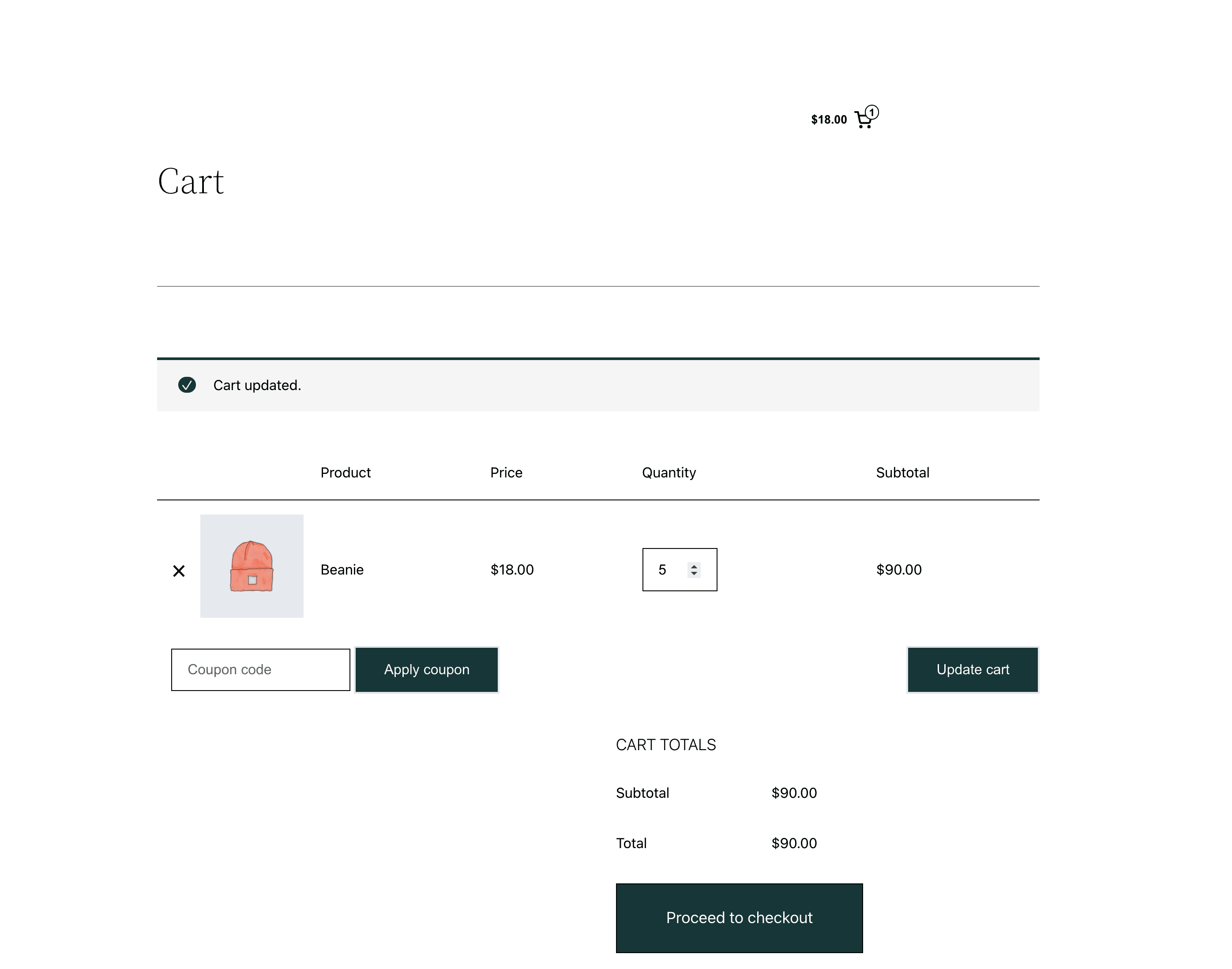 Mini Cart Block If The User Updates The Number Of Items From Wc Core Cart Page The Mini Cart