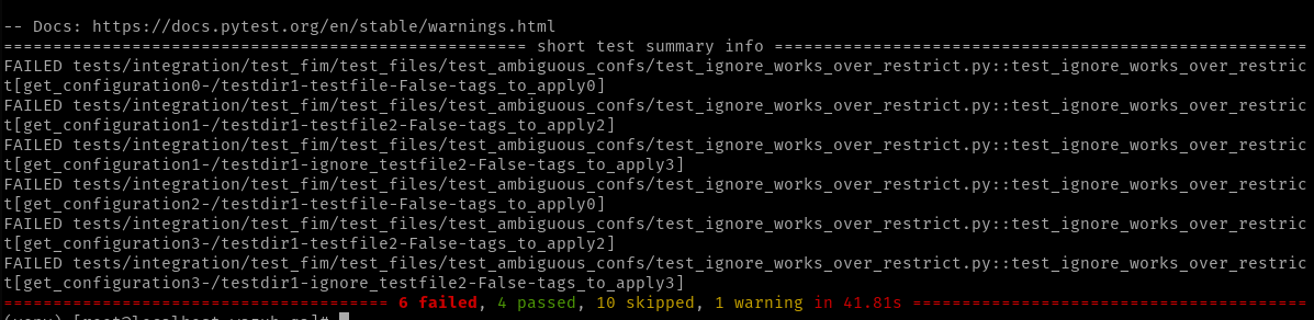 Fix Fim It Testignoreworksoverrestrictpy Not Received Expected Message · Issue 3061