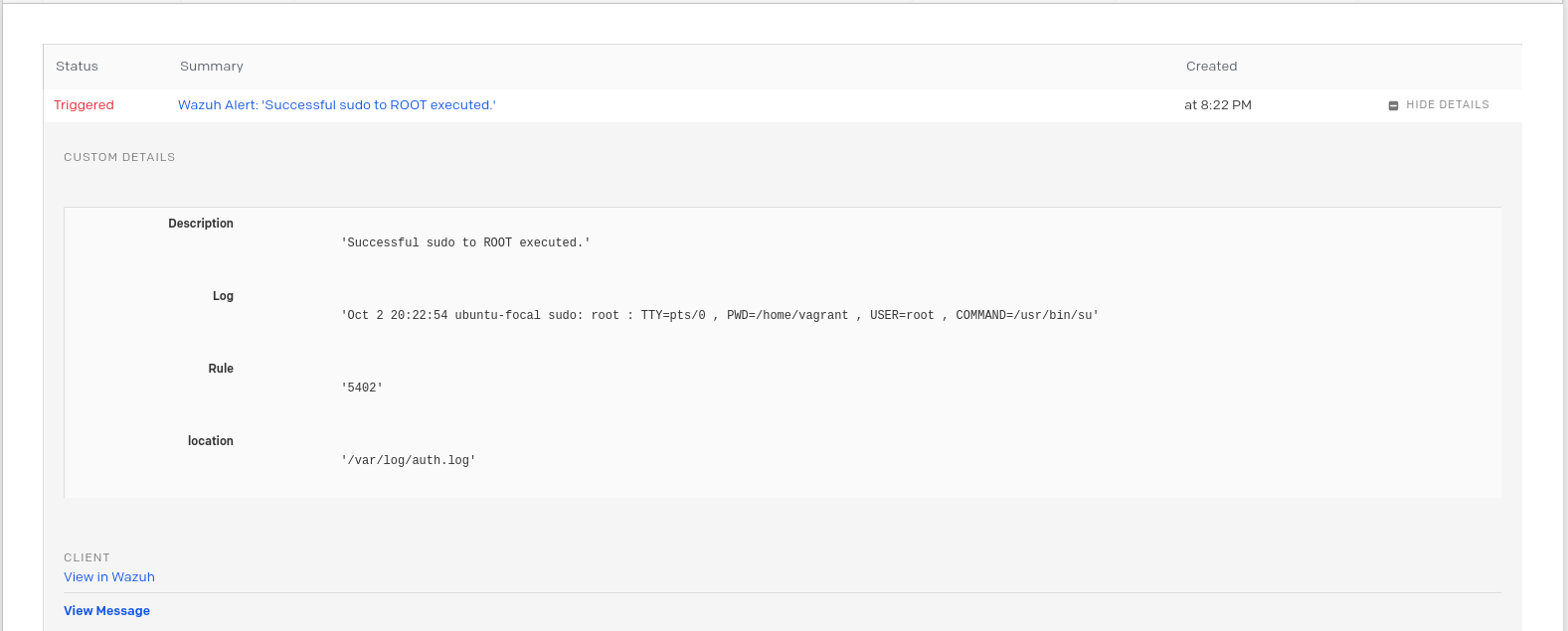 Pagerduty And Slack Integrations Working At The Same Time · Issue 3375 · Wazuhwazuh Qa · Github