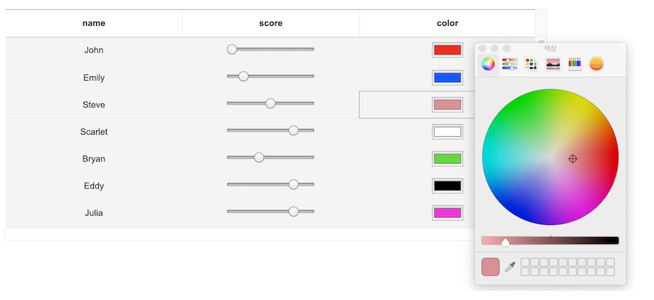 How to use color-picker in grid cell · Issue #1856 · nhn/tui.grid · GitHub