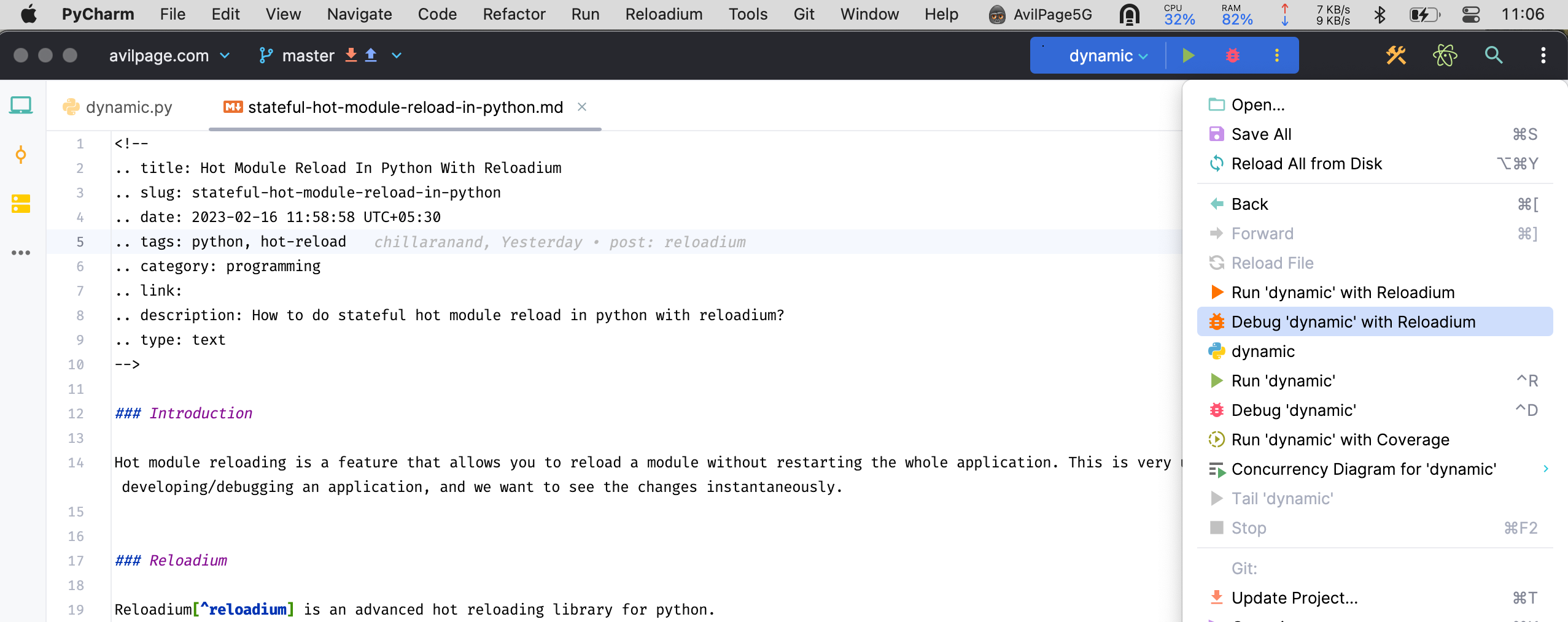 PyCharm: New UI support · Issue #91 · reloadware/reloadium · GitHub