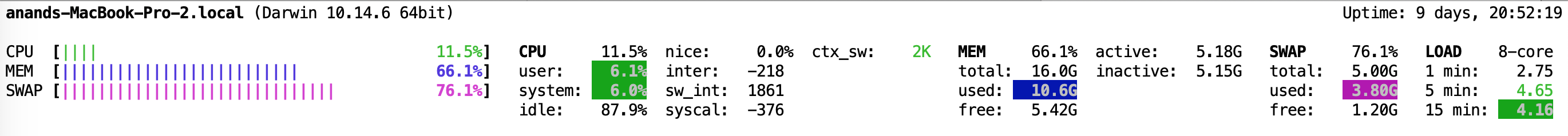 False alarms for Swap usage in Mac · Issue #1589 · nicolargo/glances · GitHub