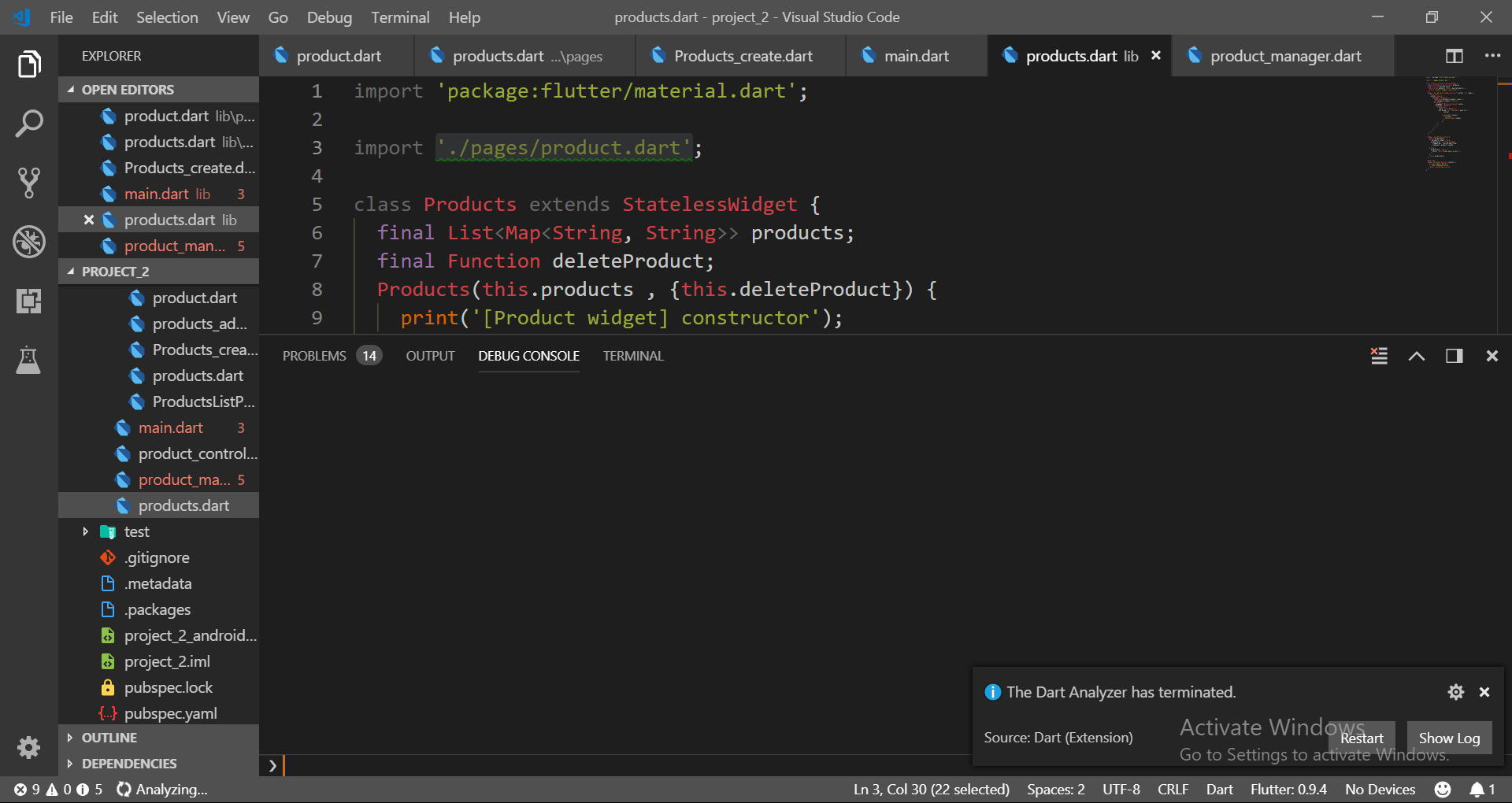 i am having a strange dart analyzer error · Issue #1279 · Dart-Code ...