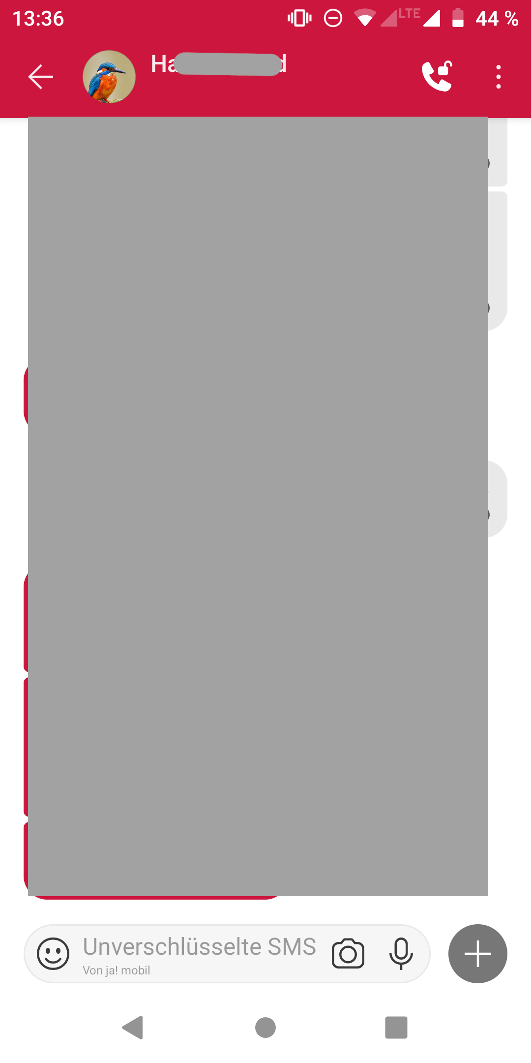 SMS contact's name is not centered in message view · Issue #9829 · signalapp/Signal-Android · GitHub
