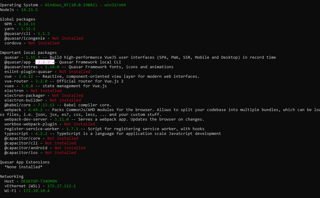 Quasar Typescript Error · Issue 8706 · Quasarframework Quasar · Github