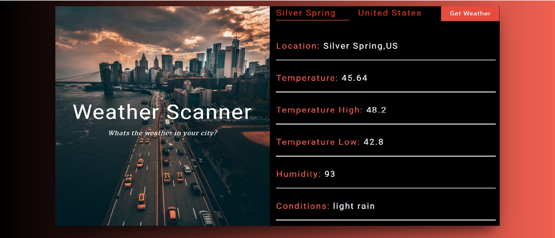 GitHub - kcheung3102/Weather-Scanner: React Application that lets you ...