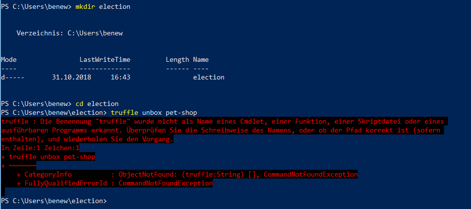 Truffle not found cmd · Issue #1396 · trufflesuite/truffle · GitHub