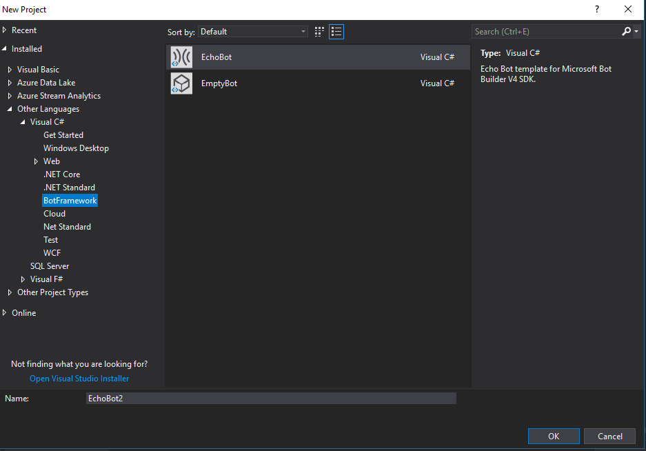 V4 VSIX - Cannot save project · Issue #1086 · microsoft/BotBuilder-Samples · GitHub