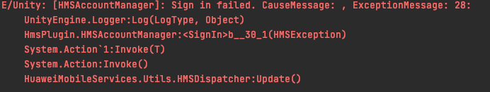 Account Demo Scene still not working · Issue #164 · EvilMindDevs/hms-unity-plugin · GitHub