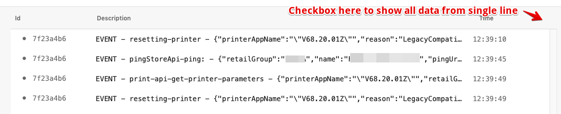 Analytics - LogFlow - Toggle to display logs, not in "trimmed / compact" way · Issue #1482 ...