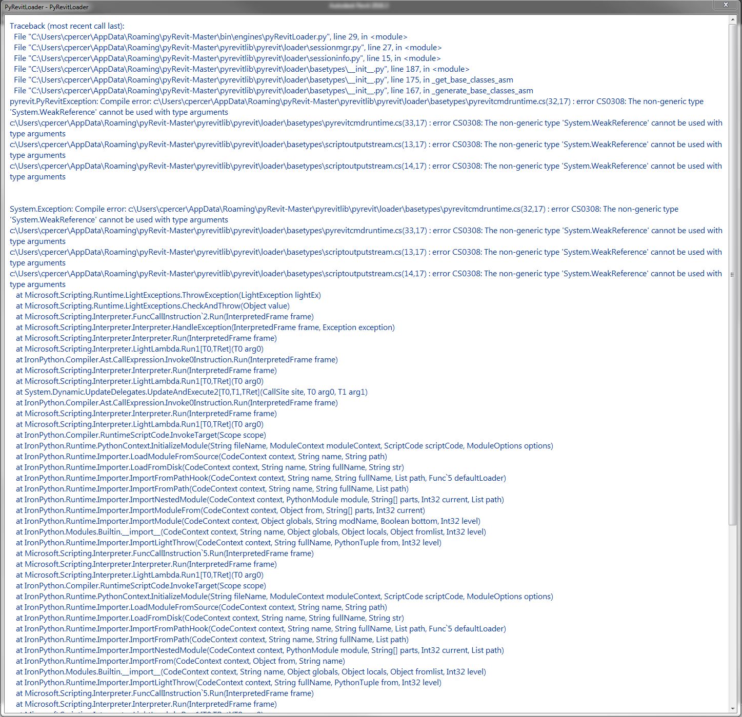 Load Error with pyRevit 4.6+ on Revit 2015 · Issue #412 · pyrevitlabs/pyRevit · GitHub