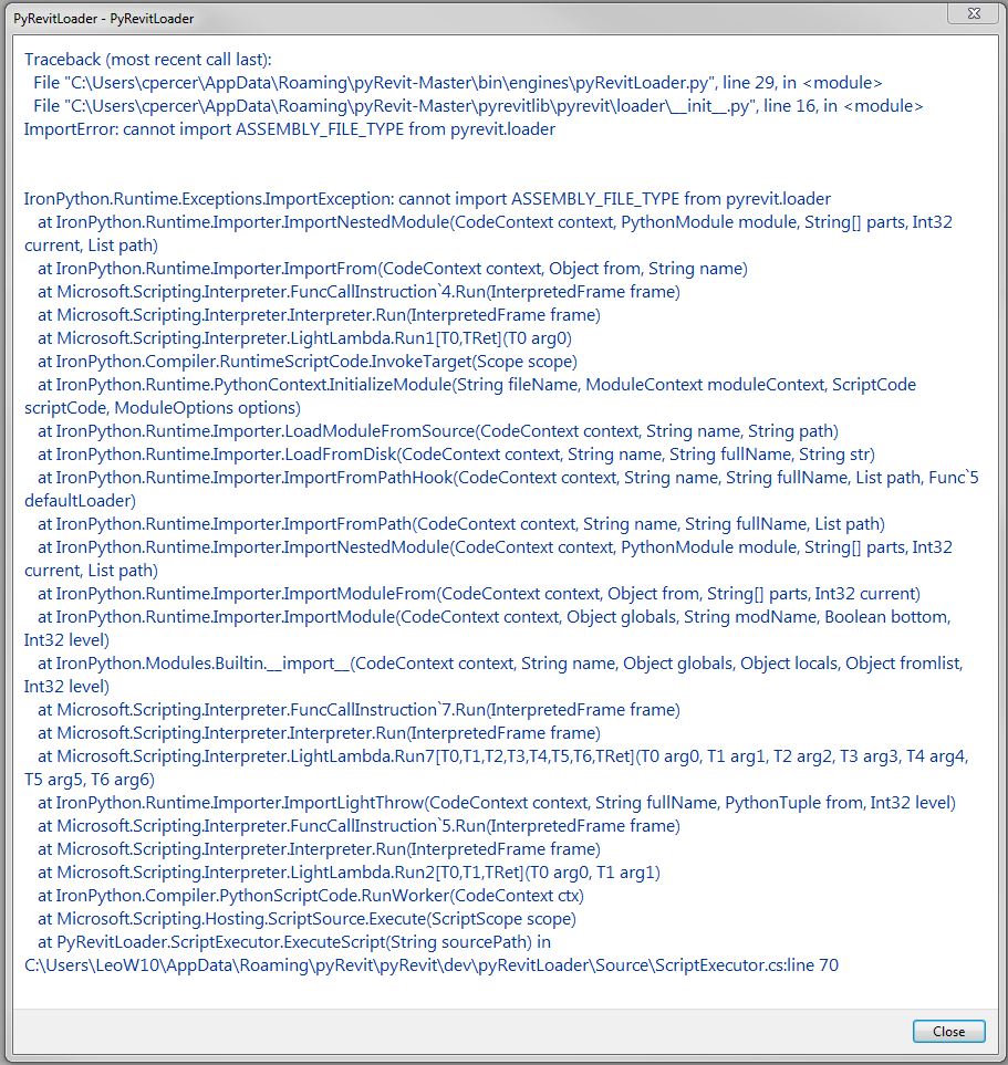 Pyrevit 4.6+ Load Error Revit 2019 · Issue #429 · pyrevitlabs/pyRevit · GitHub