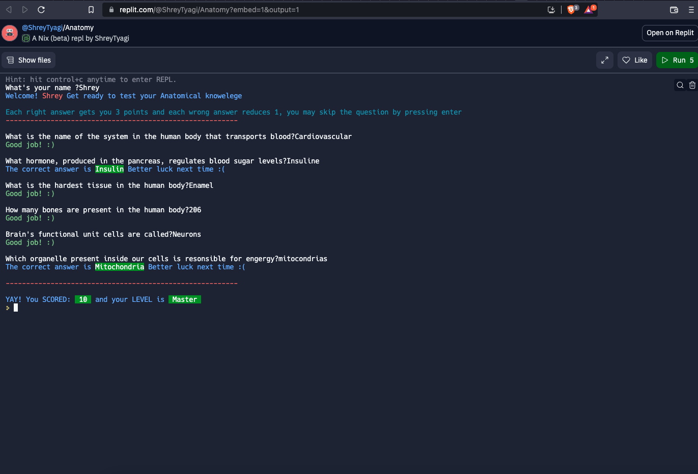 GitHub - Shrey-Tyagi/quiz-anatomy