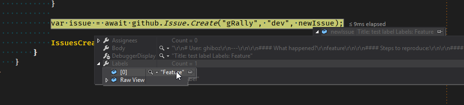 New issue doesn't show the label · Issue #1861 · octokit/octokit.net · GitHub
