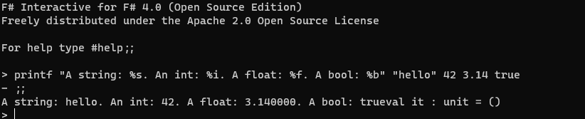 FSharp printfn goes on multiple line for every variable within the string · Issue #1008 · dotnet ...