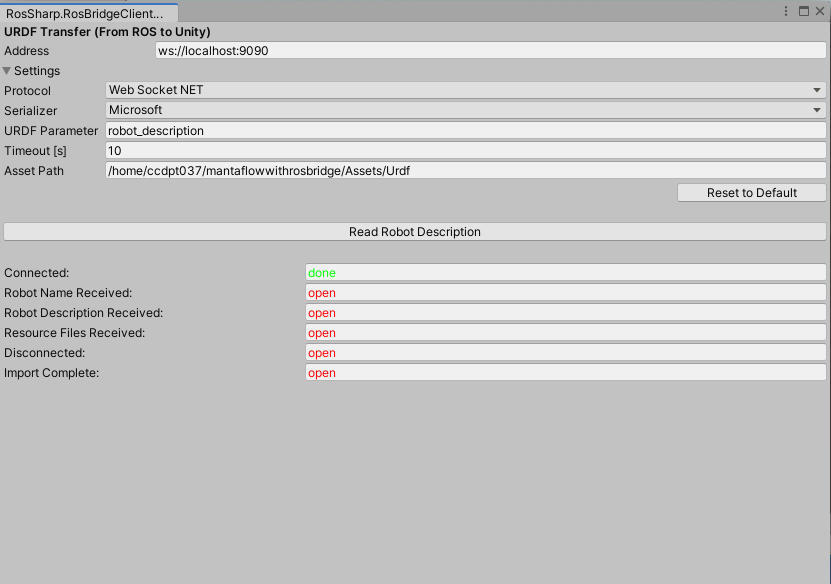 Cannot Import Urdf From Ros To Unity · Issue 314 · Siemensros Sharp · Github